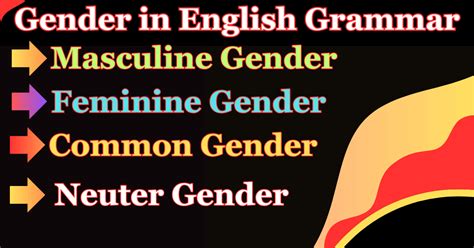 Gender In English Grammar Improvvi Com