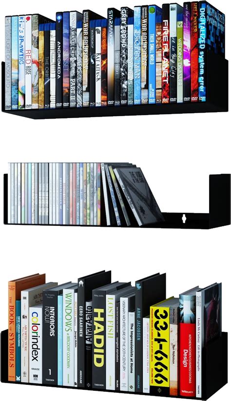 You Have Space Wall Mount 34 Inch Media Storage Rack Cd Dvd