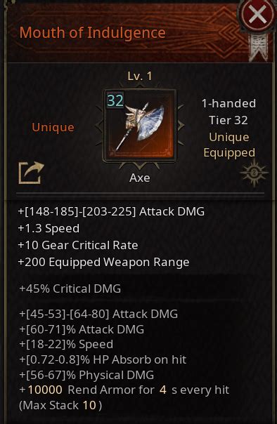 Mouth Of Indulgence Rend Armor Effect R Undecember Global