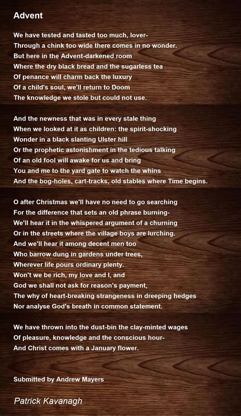 Poems For Advent Season