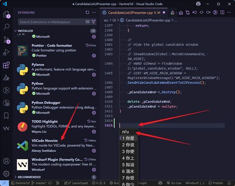 自己写输入法解决 Vscode 中使用 Vimneovim 的 Preedit 拼音在 Normal 模式下的改动文本的问题，是比较方便的 V2ex