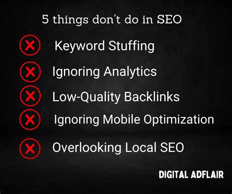 Best 10 SEO Do S And Don Ts In Digital Marketing