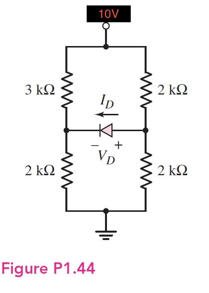 Solved Consider The Circuit Shown In Figure P1 44 Determine