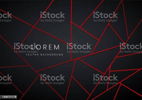 추상적 빨간색 기하학적 삼각형은 텍스트 공간이 있는 어두운 배경에 선을 긋습니다 다이아몬드에 대한 스톡 벡터 아트 및 기타 이미지 다이아몬드 0명 가리기 Istock