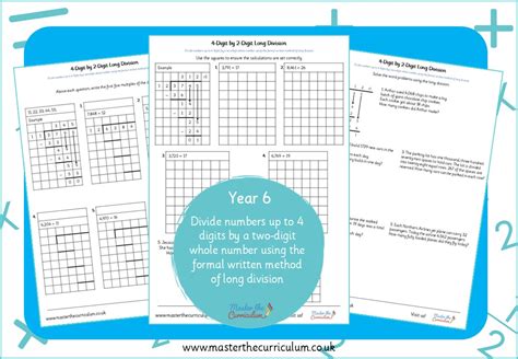 Divide Up To 4 Digit Numbers By 2 Digit Whole Numbers Using Long
