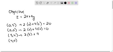 ⏩solved find the minimum and maximum values of the objective… numerade