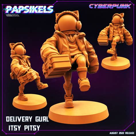 3d Printable Delivery Gurl Itsy Pitsy By Papsikels Miniatures