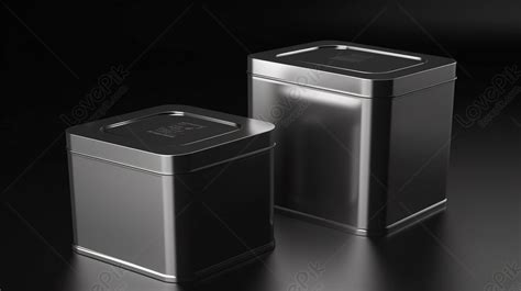건조 제품용 은색 사각형 주석 캔 패키지 배경이 있는 3d 렌더링 모형 그림자 배경 패키지 배경 경이 배경 이미지 Hd 그림자 패키지 경이 배경 사진 무료