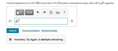 solved find the rms voltage across each element in an rlc