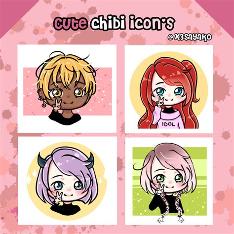 Draw Cheap Ych Chibi Icon By X3sayako Fiverr