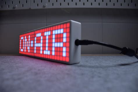 Wled Matrix Pixel Display 32x8 Housing Etsy