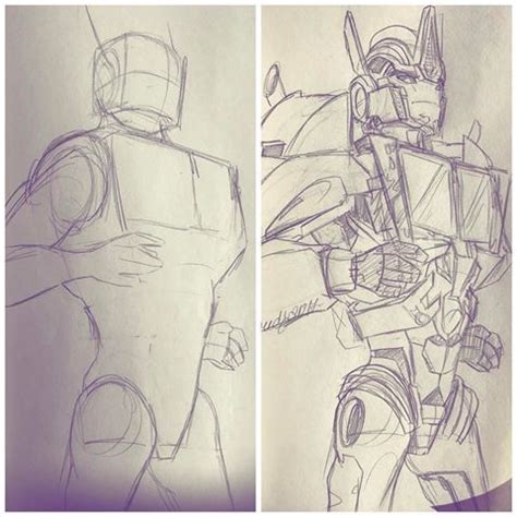How To Draw Optimus Prime Transformers In Step By Step Drawing Lesson Artofit