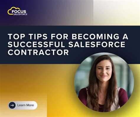 How To Be A Successful Salesforce Contractor Focus On Salesforce Posted On The Topic Linkedin
