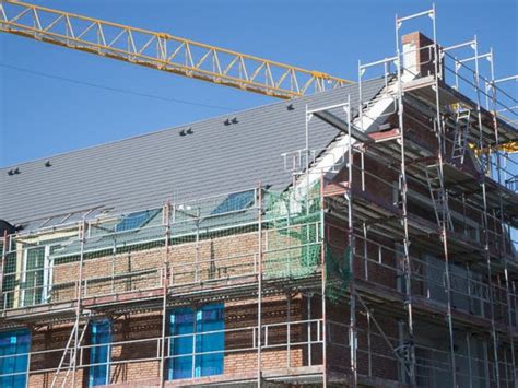Scaffolding With Crane Boom Under Blue Skies Stock Image Image Of Scaffolding With Crane Boom Under Blue Skies Stock Image Image Of