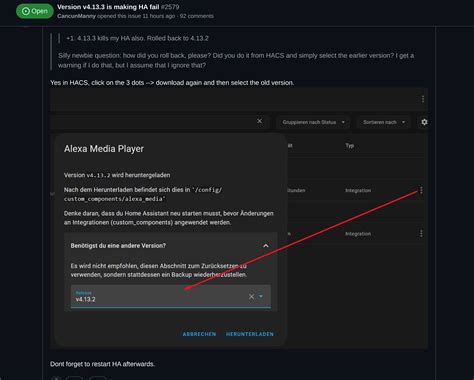Psa Alexa Media Player V4 13 3 Breaks All Versions Of Home Assistant Configuration Home