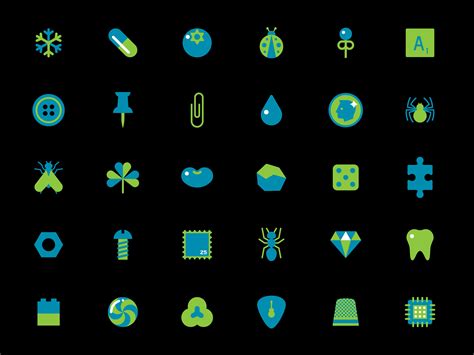 Tiny Objects Icon Set On Behance