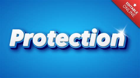 Protection Text Effect Generator