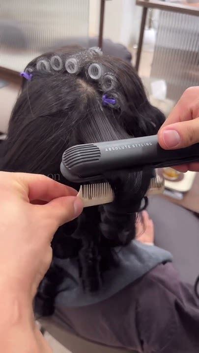 엘리자벳펌 시술과정😊 엘리자벳펌 굵은웨이브펌 Youtube