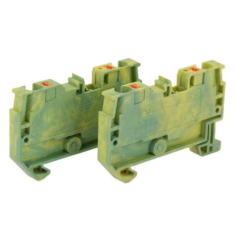 Rail Type Din Rail Ground Terminal Block Connectors In 2 5mm 4mm 6mm