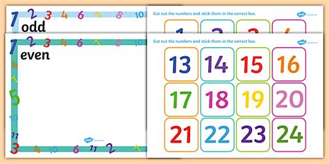 Editable Odd And Even Number Sorting Activity Twinkl