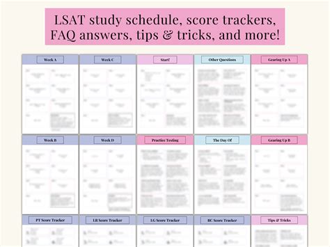 New Updated Lsat Study Plan For 2026 Aesthetic Tips And Trackers For