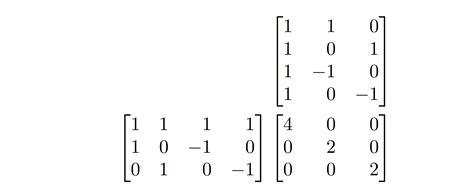 Vertical Alignment Aligning The Entries Of Two Matrices Vertically TeX LaTeX Stack Exchange