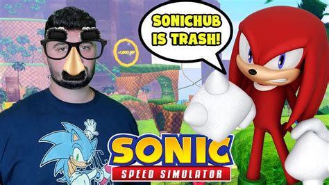 I Went Undercover To Expose Sonichub Haters Sonic Speed Simulator