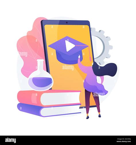 Mobile Learning Abstract Concept Vector Illustration Stock Vector Image And Art Alamy