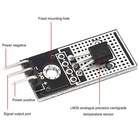 youmile temperature sensor lm35dz waterproof temperature probe line 1m