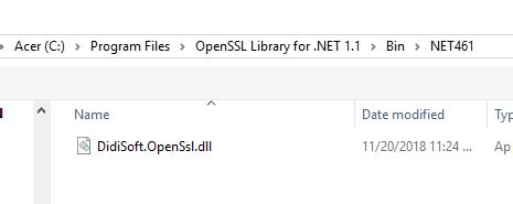 Setup OpenSSL Library For NET