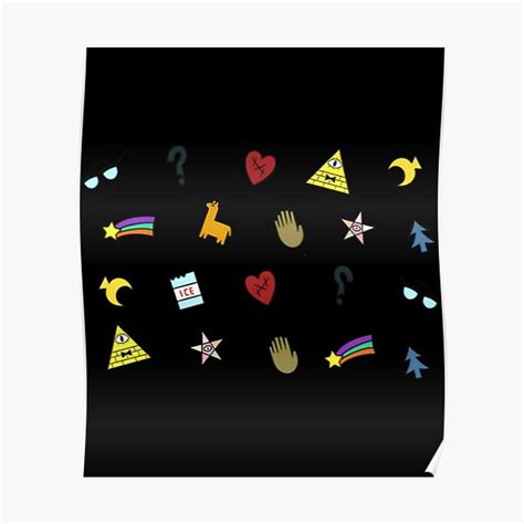Gravity Falls Symbol Pattern Gravity Falls Classic Premium Matte
