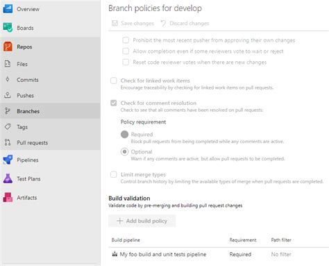 How Do I Trigger Build And Test On A Pull Request In Azure Devops Stack Overflow