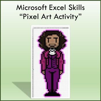 Pixel Art Lesson Activity For Teaching Microsoft Excel By TechCheck Lessons