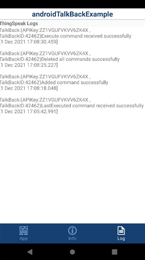 Communicate Using Thingspeak Talkback On Android Matlab And Simulink Example