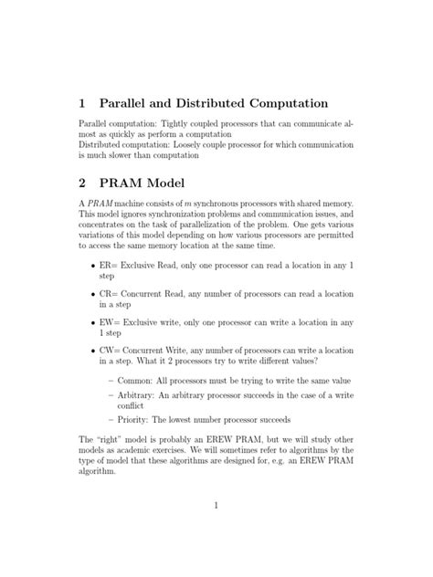 1 parallel and distributed computation pdf parallel computing