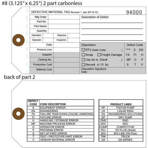 Custom Defective Hang Tags Do Not Use Tags St Louis Tag