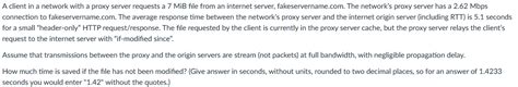 Solved A Client In A Network With A Proxy Server Requests A