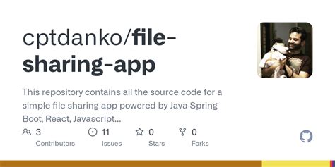 Github Cptdankofile Sharing App This Repository Contains All The Source Code For A Simple