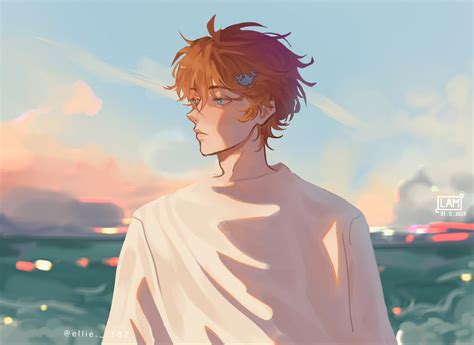 Tartaglia Genshin Impact Drawn By Ellie Danbooru