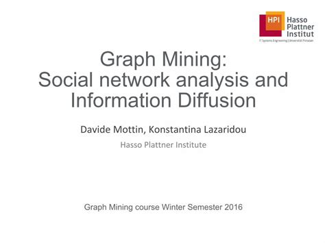 Pdf Graph Mining Social Network Analysis And Information · Graph