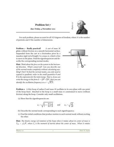 Problem Set HMC Physics