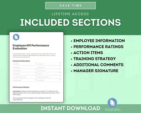 Employee Kpi Performance Evaluation Online Form Performance Metrics Assessment Employee