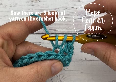 How To Front Loop Half Double Crochet Stitch Hope Corner Farm