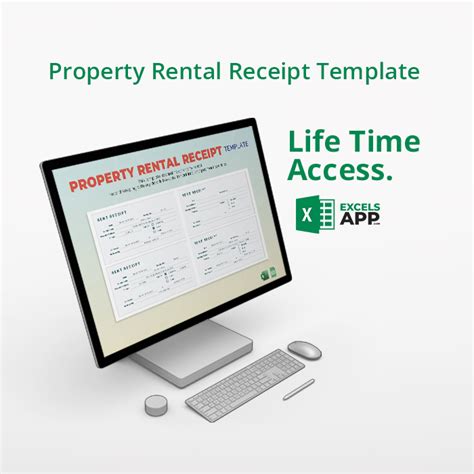 Property Rental Receipt Template Excels App