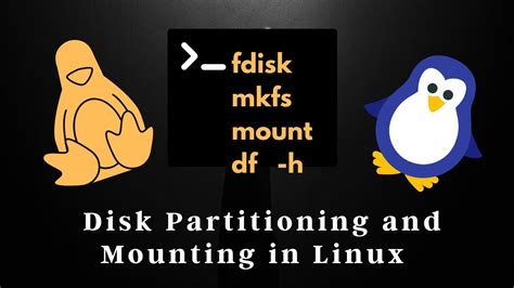 Disk Partitioning And Mounting In Linux Mount Partx Fdisk Df H