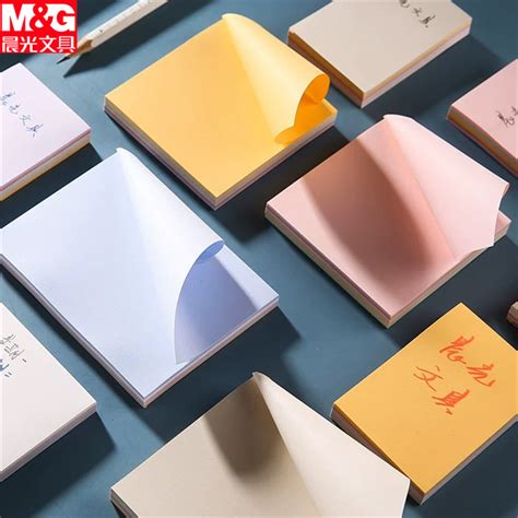 晨光便签自粘便条纸可撕留言n次贴优事贴便利贴多彩100张空白文具虎窝淘