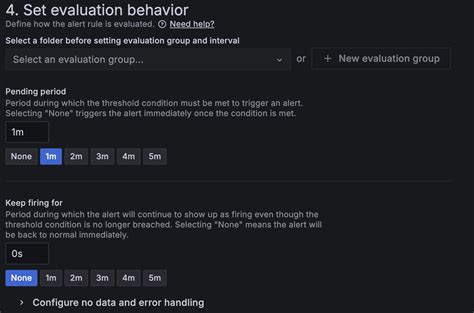 Alert Rule Evaluation Grafana Documentation