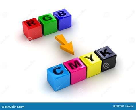 RGB Converted In CMYK Stock Illustration Illustration Of Inkjet