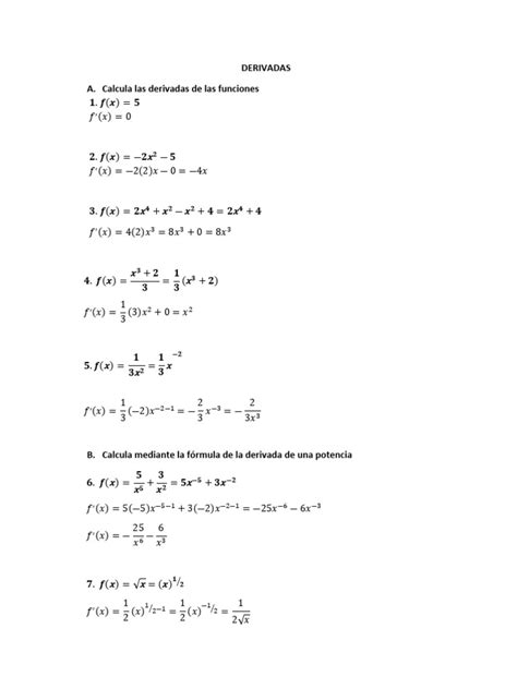 Ejer Derivadas Pdf