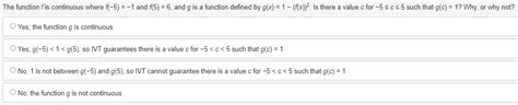 solved the function fis continuous where f 5 1 and f 5